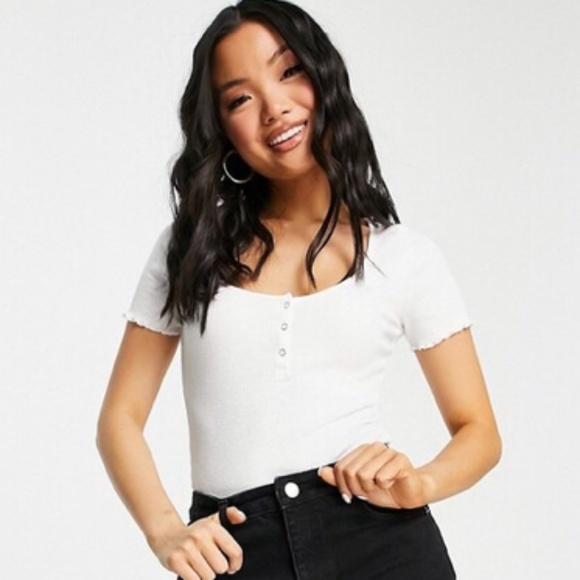 ASOS | Tops | Asos Ribbed Bodysuit | Poshmark